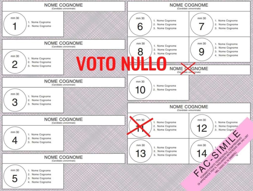 Fac simile scheda elettorale politiche 2022: il 25 settembre si vota